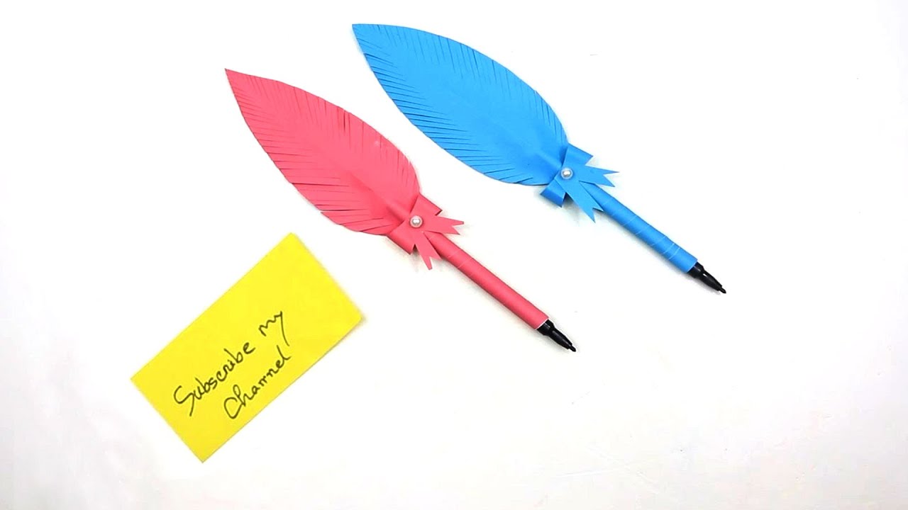 Easy Origami Paper Pen | How to Make Pen with Paper | DIY Origami Pen ...