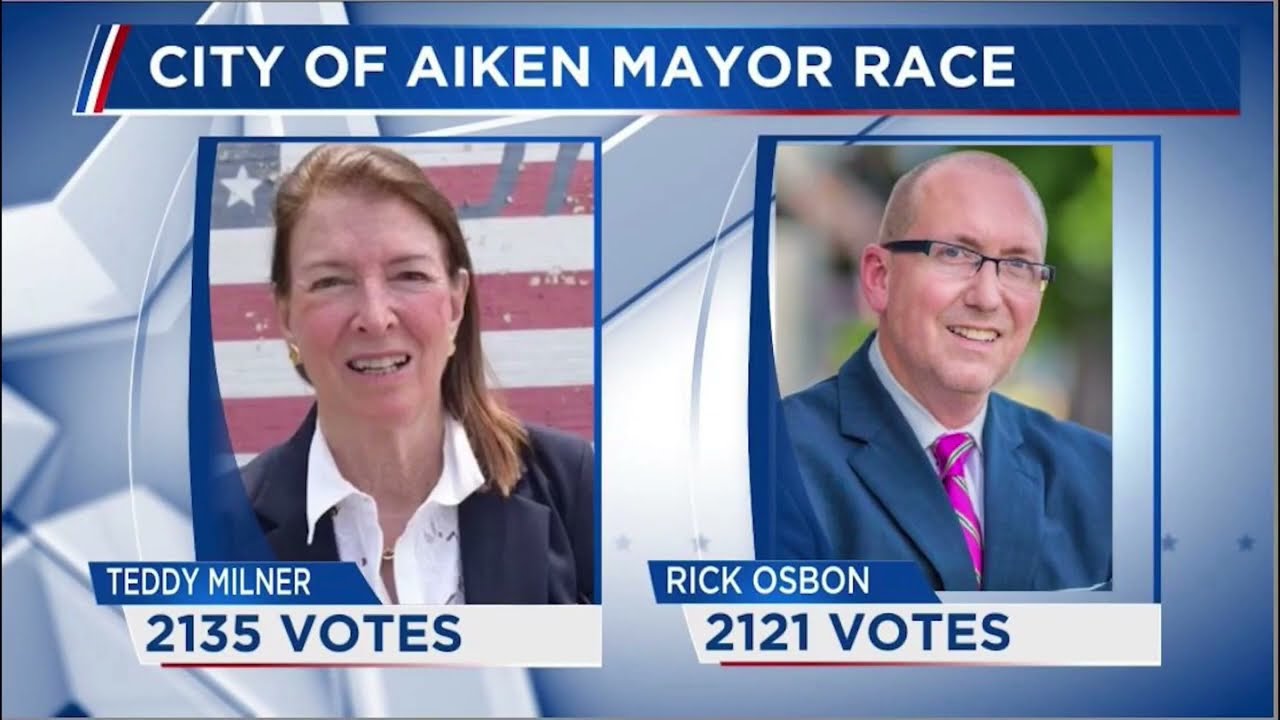 Teddy Milner wins Aiken mayor's race against incumbent Rick Osbon - YouTube
