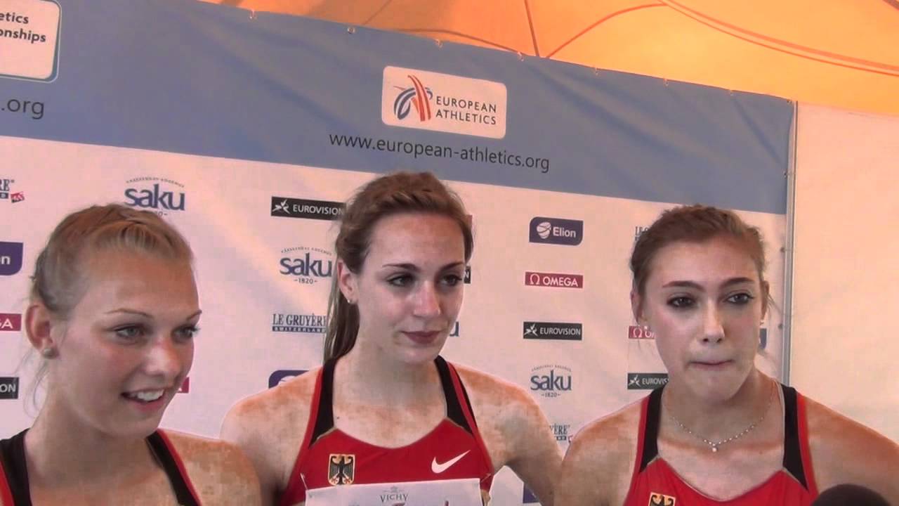 German team winning gold in 4x100m relay - YouTube