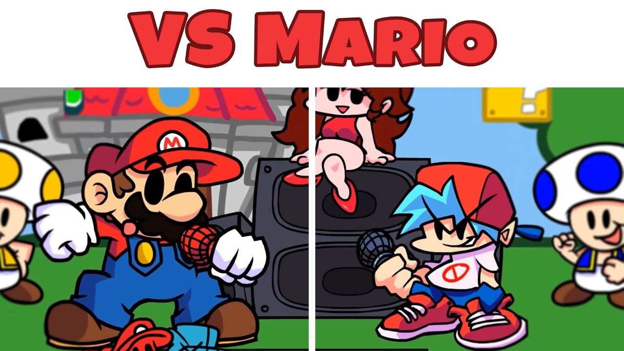 Friday Night Funkin' - V.S. Mario FULL WEEK - FNF MODS [HARD] # ...