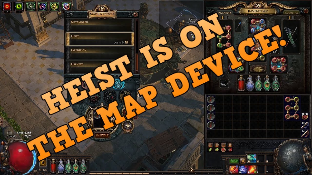 HEIST IS ON THE MAPDEVICE! - WORTH IT? | HEIST | ATLASTREE | POE | PATH ...