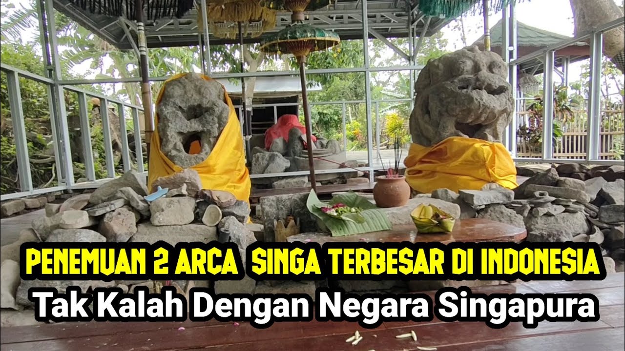 Penemuan 2 Arca Singa Terbesar Di Indonesia Mirip Arca singa Negara ...
