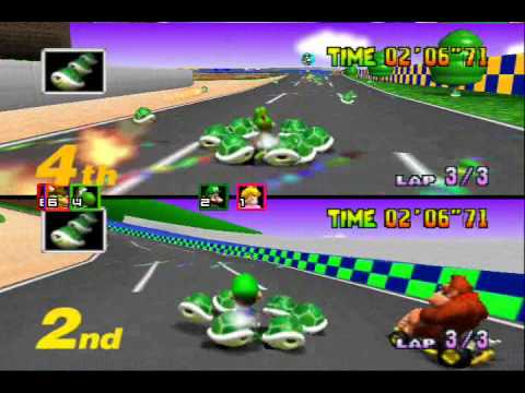 Mario Kart Green Shell INSANITY!!! - YouTube