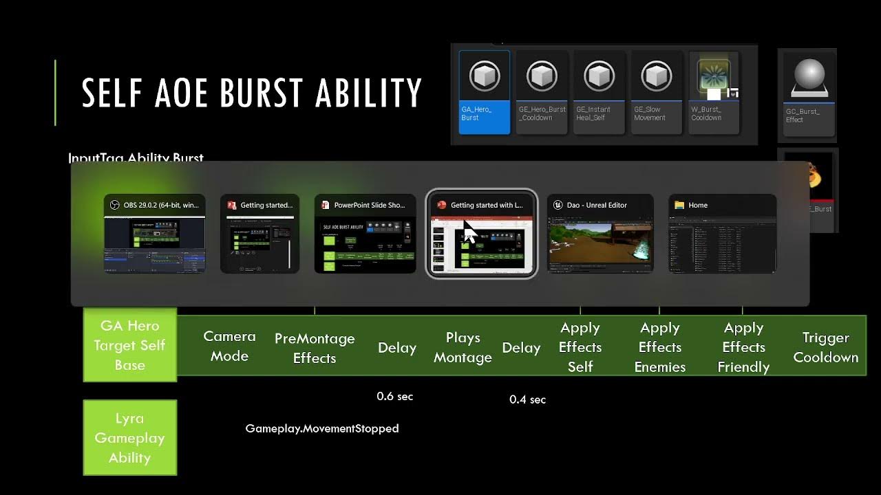 Getting Started with Lyra: Chapter 6 - Supplemental - Self AOE Ability - YouTube