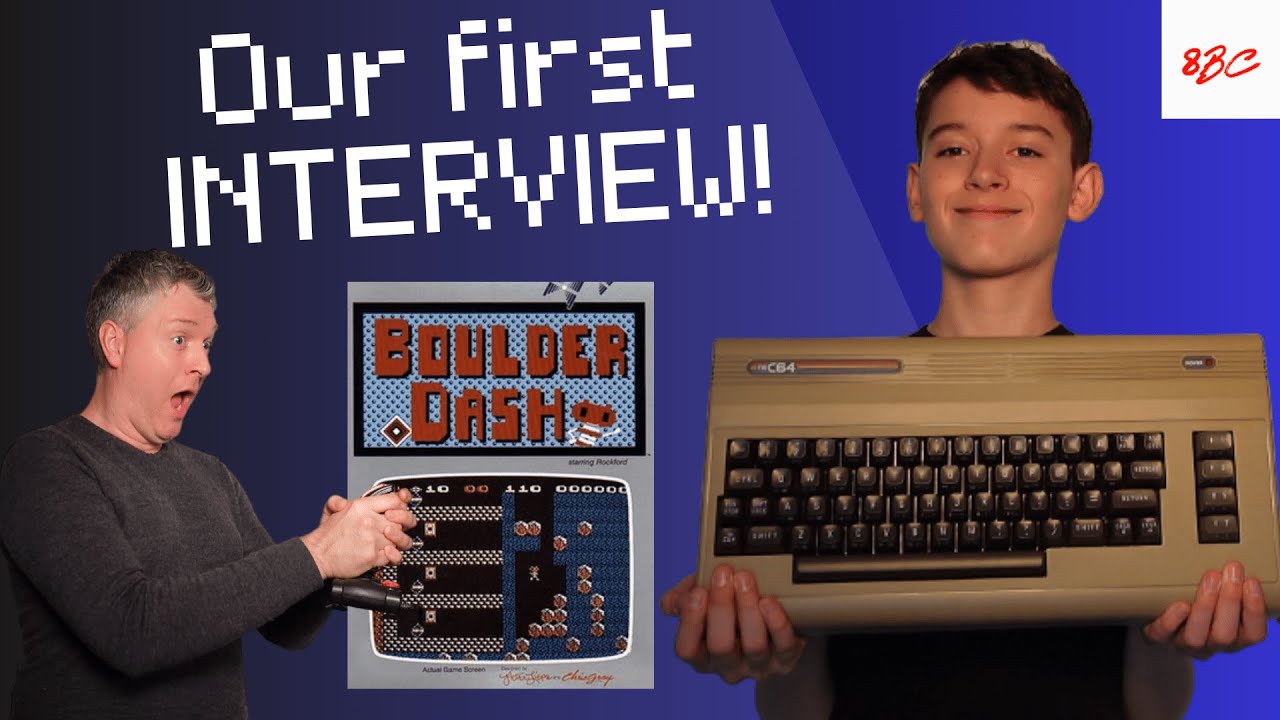 Luigi plays Boulderdash (1984) - feat. Peter Liepa, the designer! - YouTube