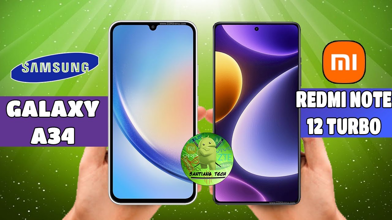 Samsung Galaxy A34 vs Xiaomi Redmi Note 12 Turbo - YouTube