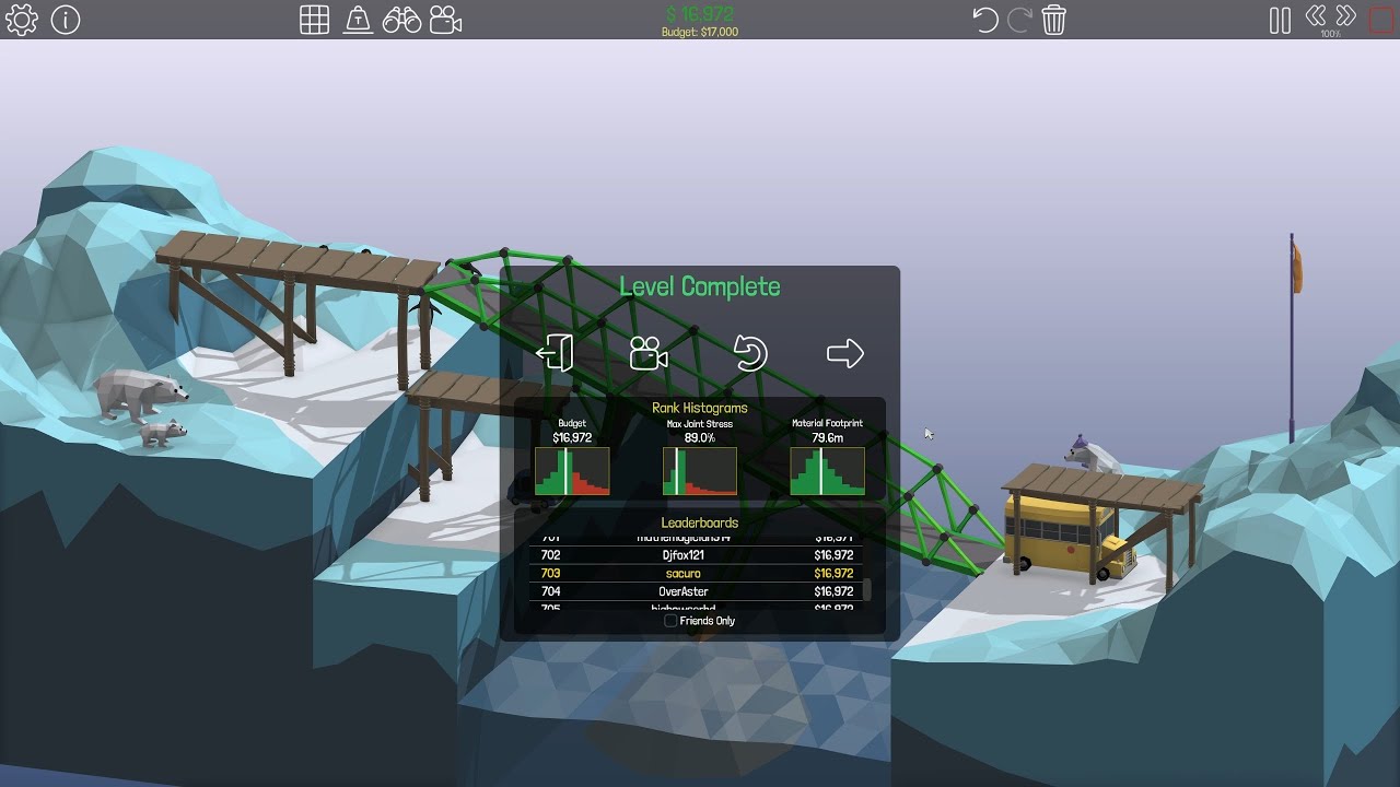 Poly Bridge 3-7: Swing Back - YouTube