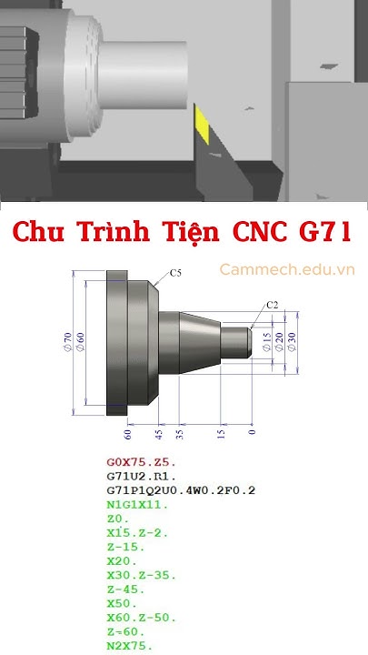 Chu Trình Tiện CNC G71 hệ Fanuc #cnc #lathe #fanuc #gcode - YouTube
