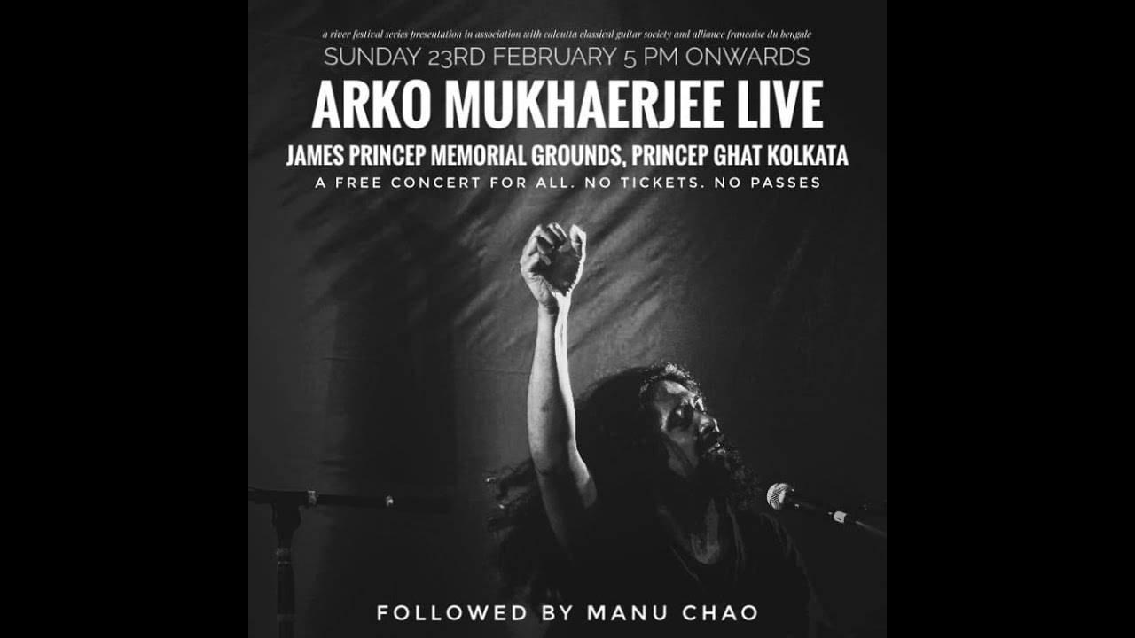 Arko Mukhaerjee live concert at Princep Ghat - YouTube