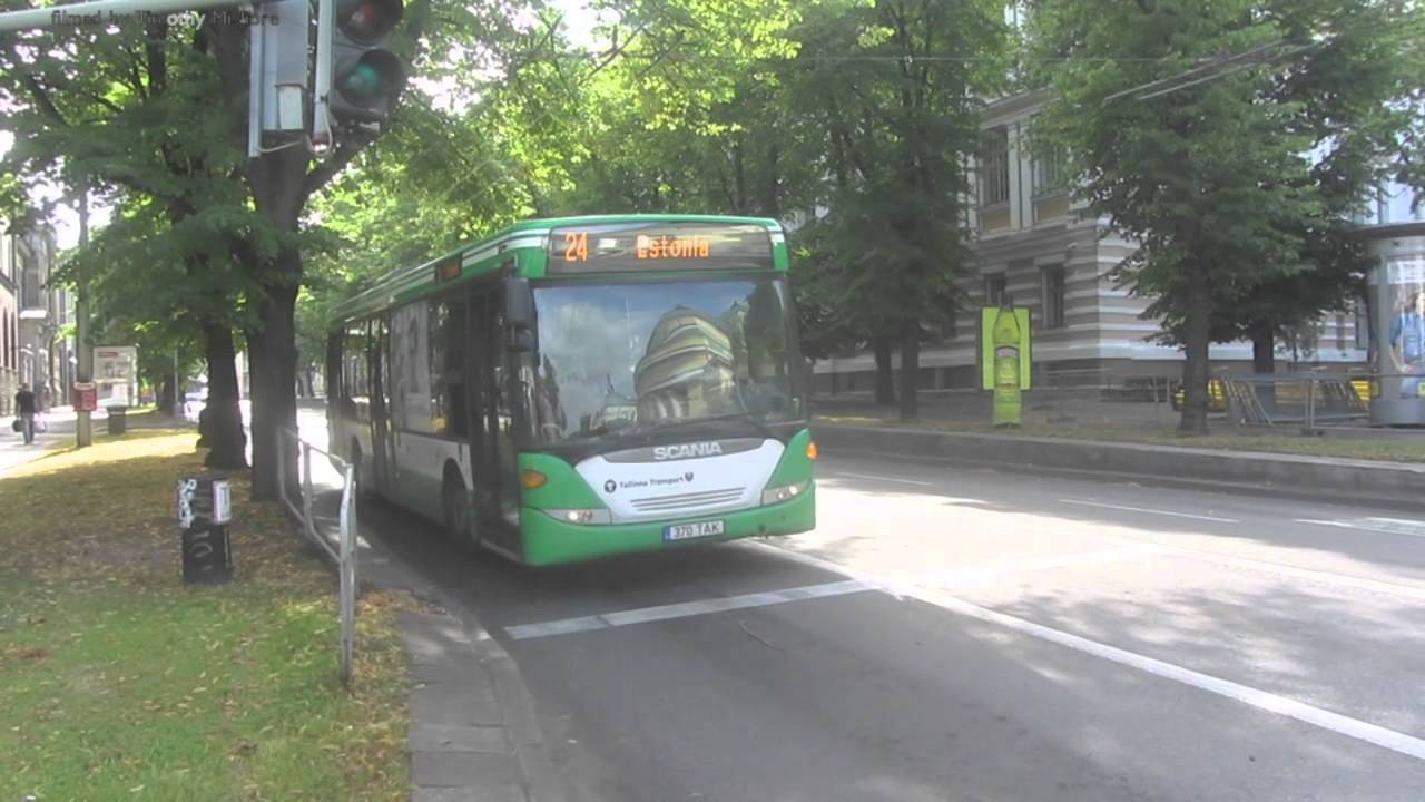 Buses in Tallinn, Estonia - YouTube