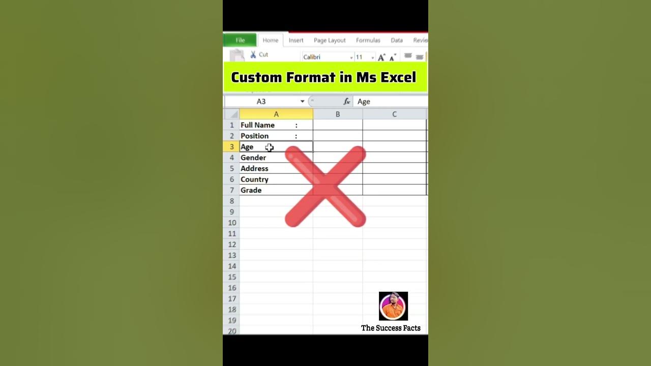 How to use custom format in Excel#exceltutorial #excelshorts # ...