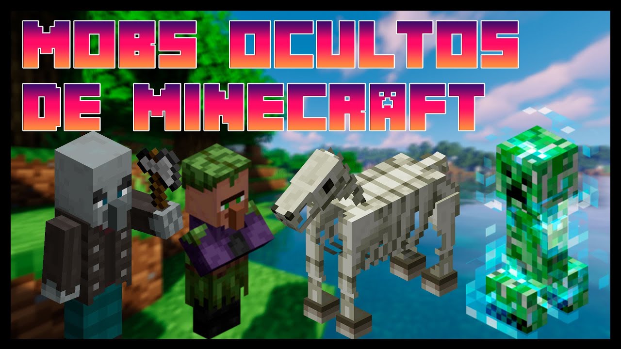 TODOS LOS MOBS OCULTOS DE MINECRAFT - Video Vertical - YouTube