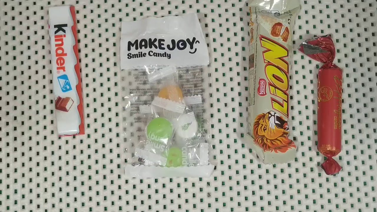 Satisfying Video | Kinder, Lion and Smile Candy Mixing ASMR with Sweet ...