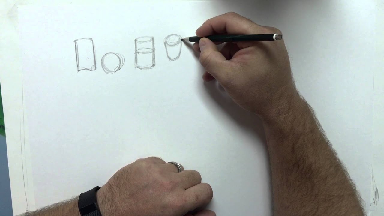 Foreshortening practice pt 1 - YouTube