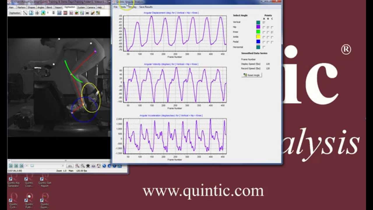 Quintic Cycling Analysis - Multiple Point Tracking & Angular Analysis ...