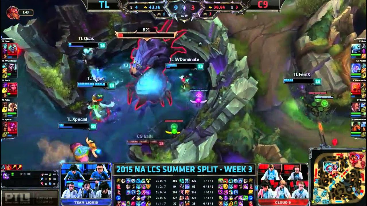 TL vs C9 - Balls baron steal - YouTube