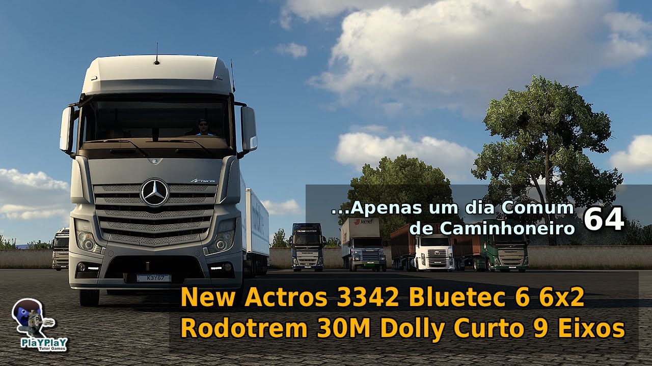New Actros 3342 Bluetec 6 6x2 Rodotrem 30M Dolly Curto 9 Eixos. # ...