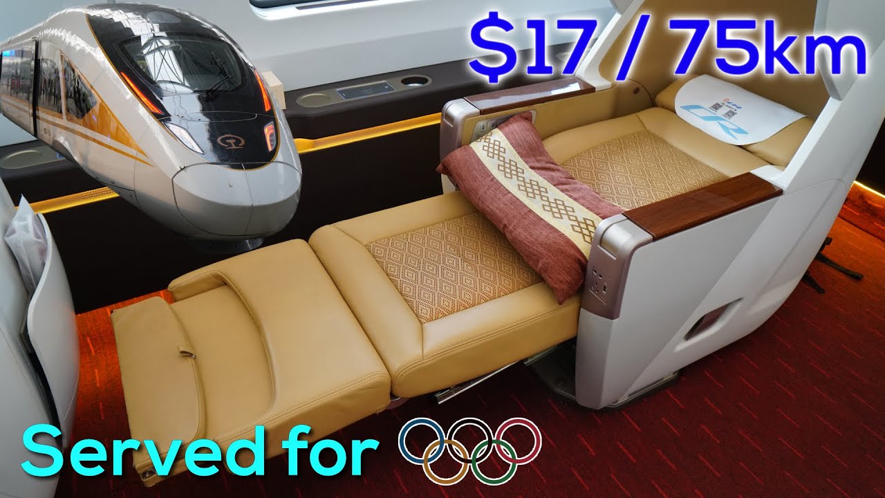 Business Class on Chinese High-Speed Train Served for Winter Olympics ...