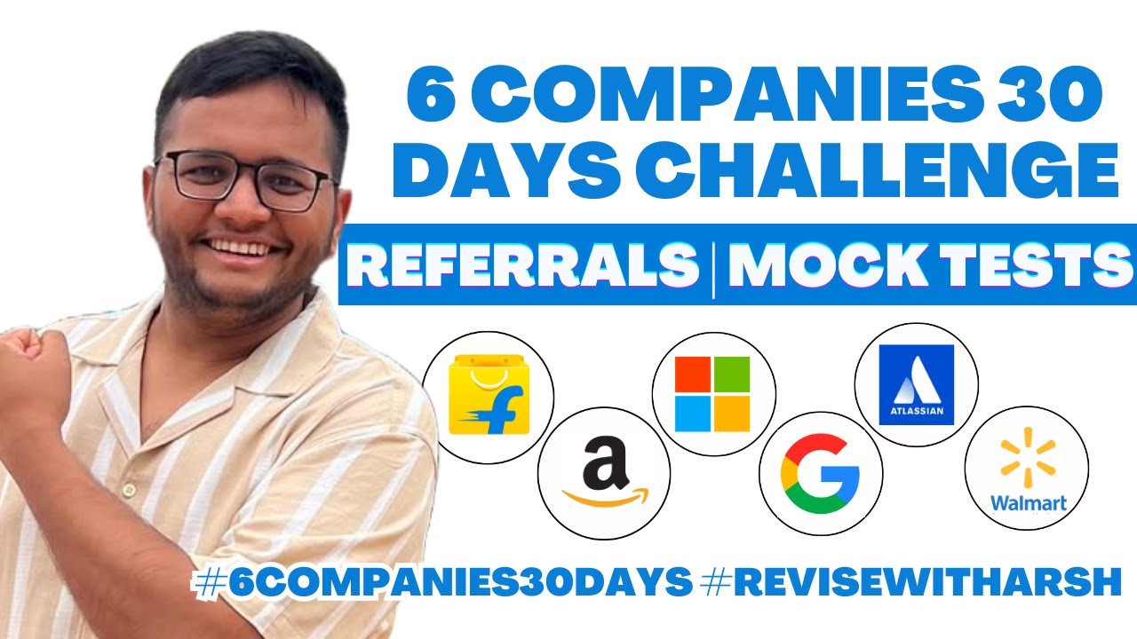 [FREE] 6 Companies 30 Days Challenge | Referrals and COMPLETE PREP ...