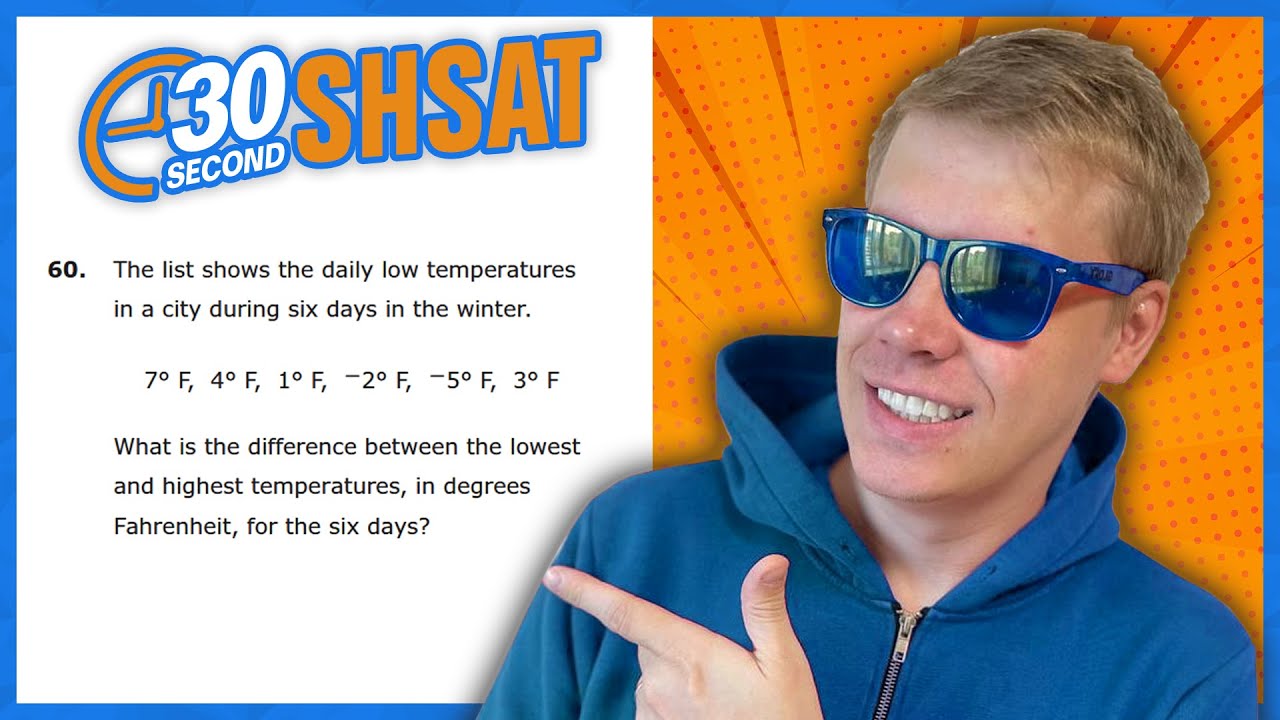 SHSAT 2023 | Test A | Problem 60 - IN 30 SECONDS OR LESS - YouTube
