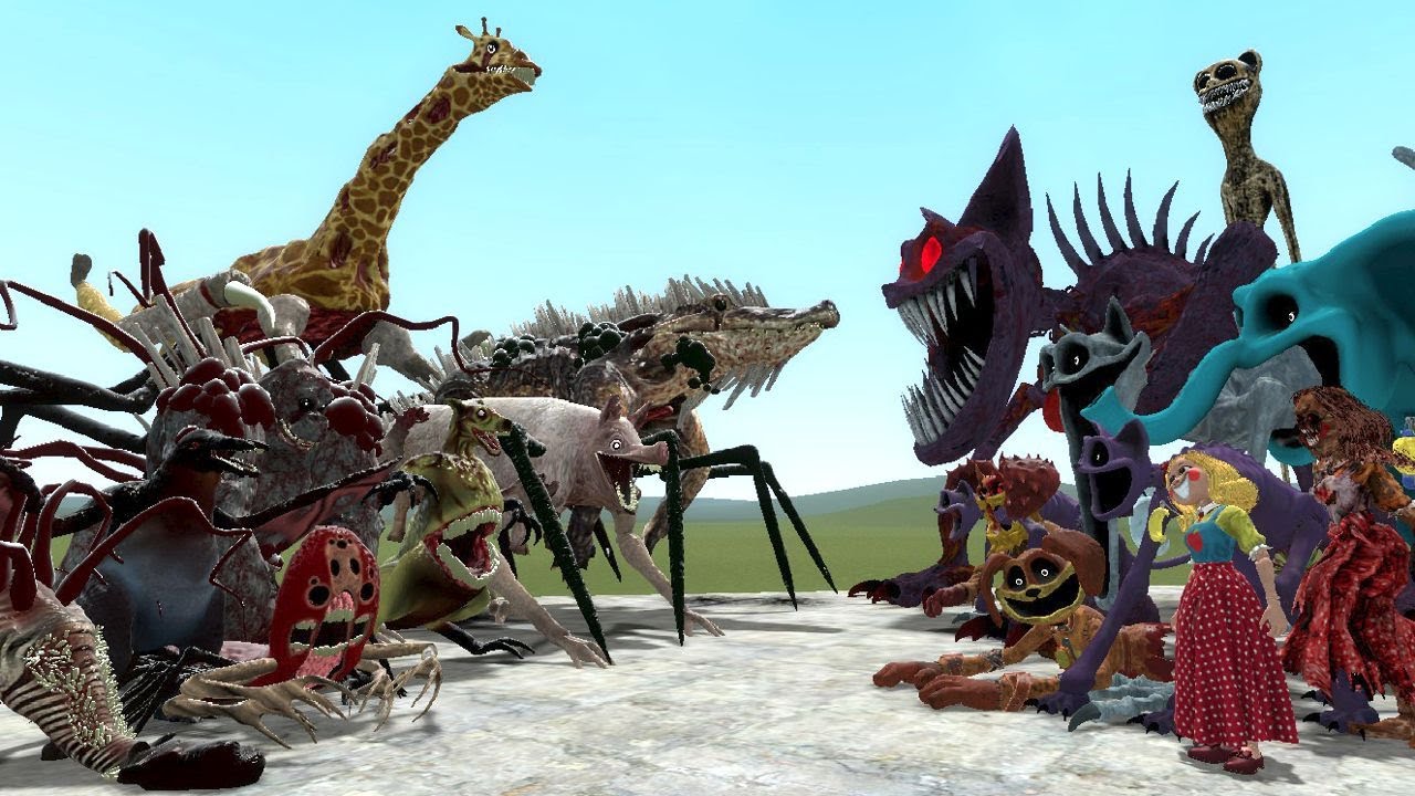 NEW ALL SMILING CRITTERS POPPY PLAYTIME CHAPTER 3 VS ZOOCHOSIS MUTANT ...