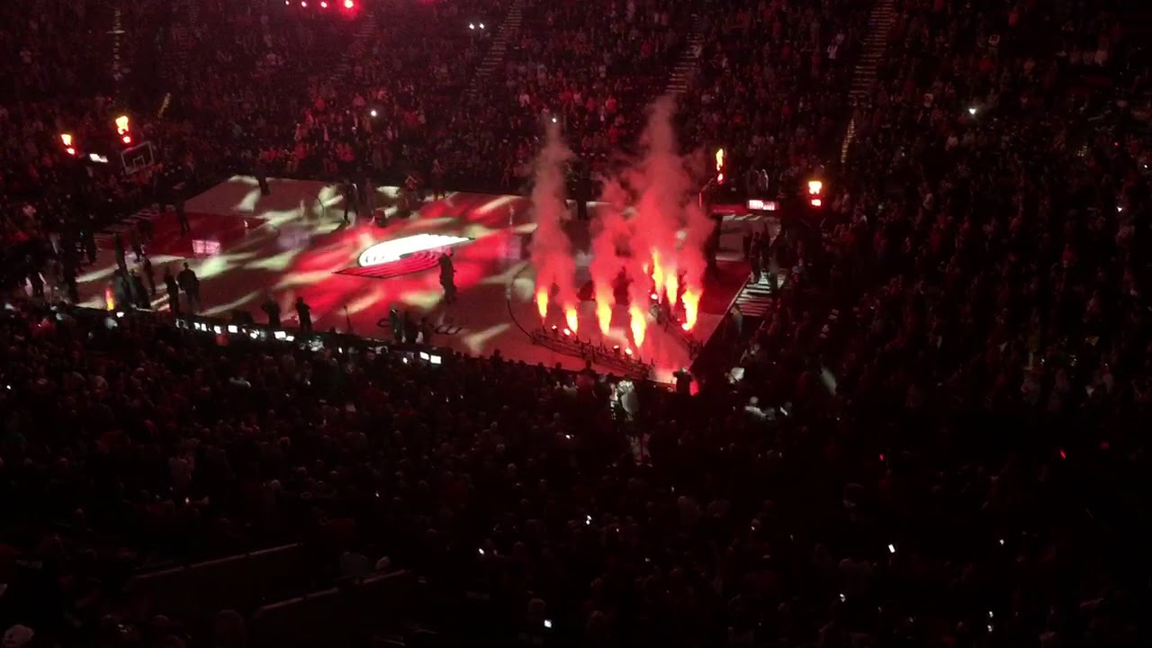 Team Introductions, Opening Night at the Moda Center - YouTube