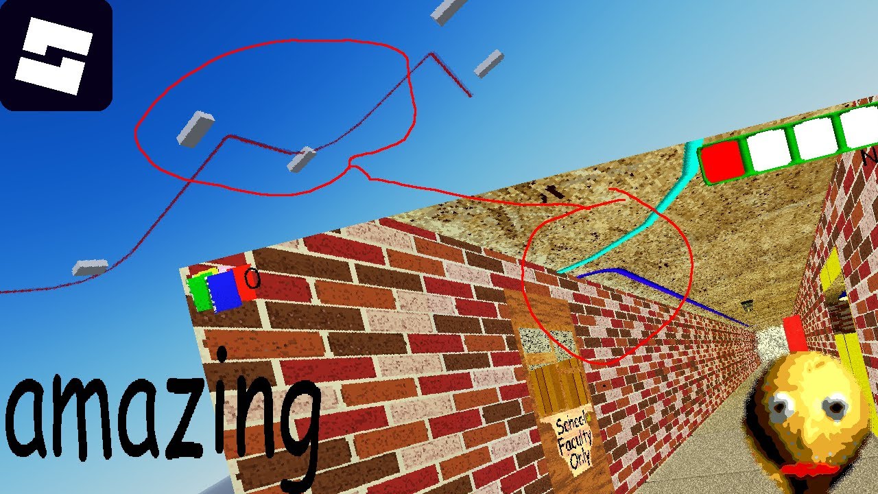 baldi basics plus cable generation in roblox - YouTube