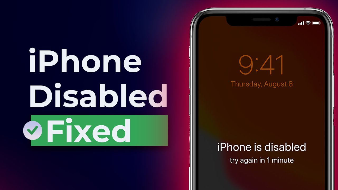 How to fix iPhone disabled - YouTube