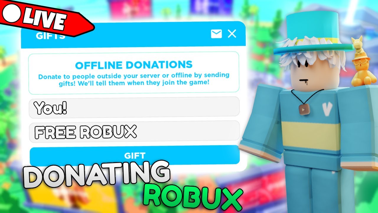🔴 PLS DONATE 🔴 | 🤑DONATING VIEWERS ROBUX Goal 1.3M 🤑|🎉100 ROBUX ...