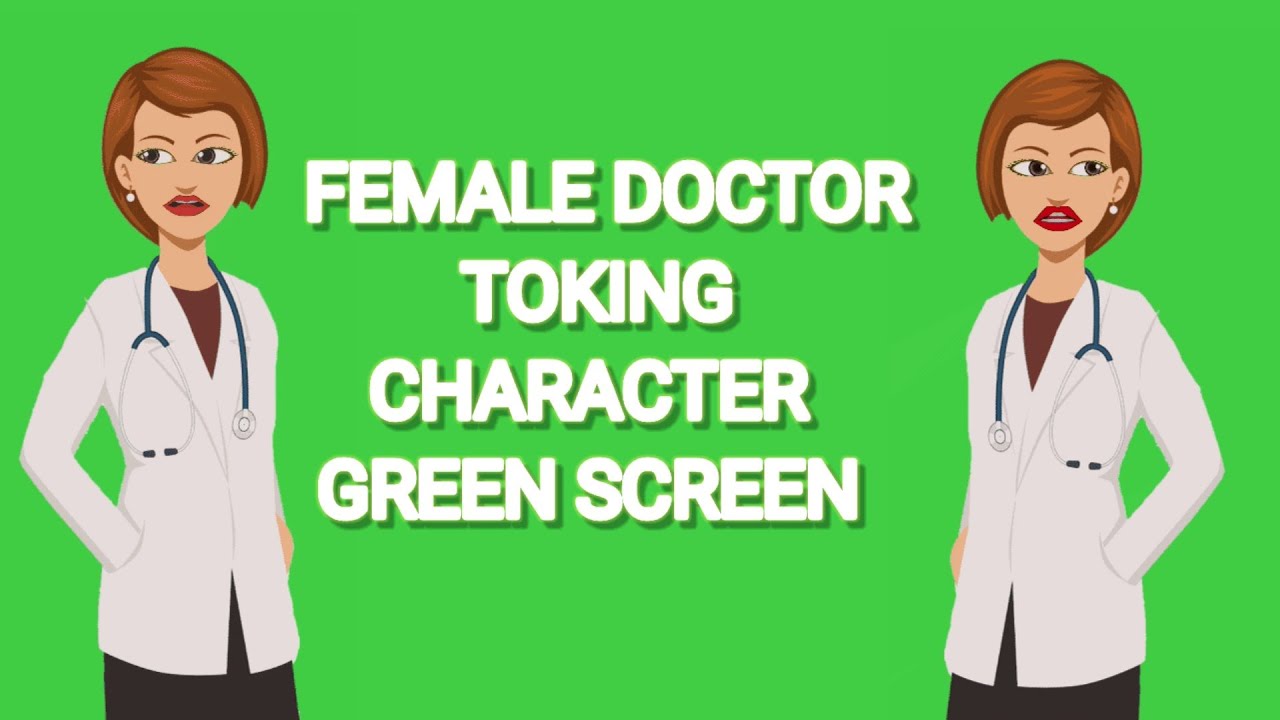 Doctor green screen, talking characters female doctor - YouTube