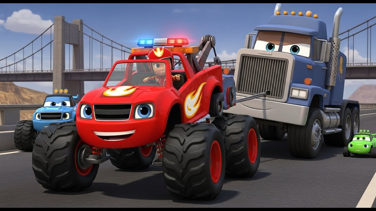 Blaze and the Monster Machines FULL Episode | Officer Blaze and The Big ...