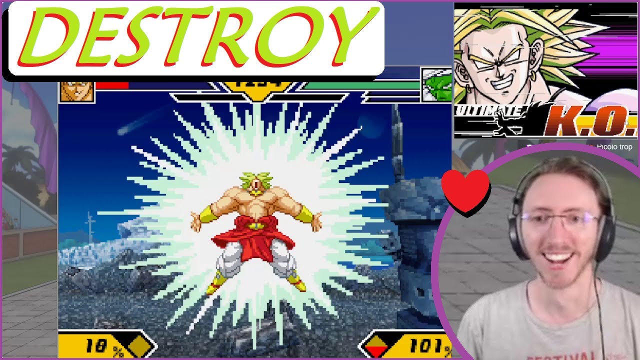 BROLY Ultimate KO One Shot XD - DBZ SUPERSONIC WARRIORS 2 - SSJ 05 ...