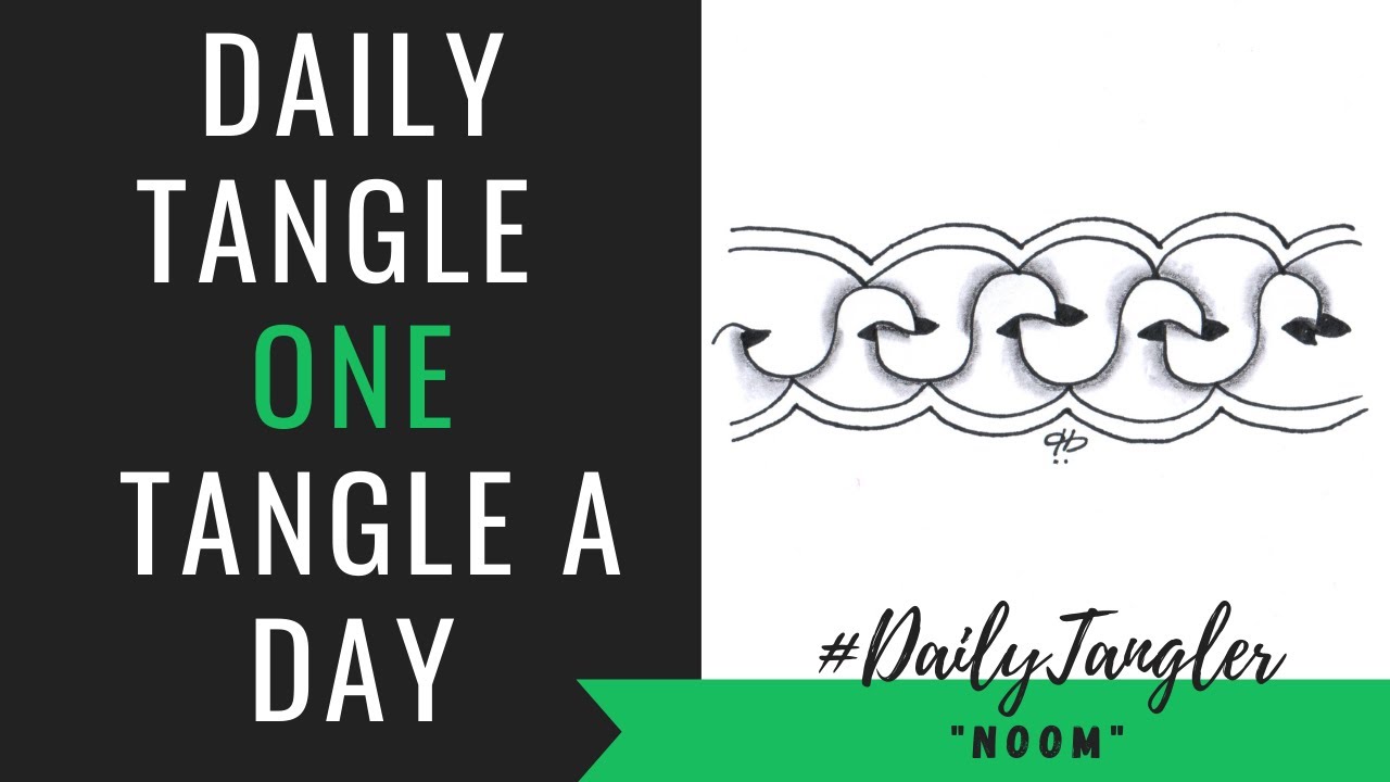 Daily Tangle - Pattern - Noom |How to draw...| - YouTube