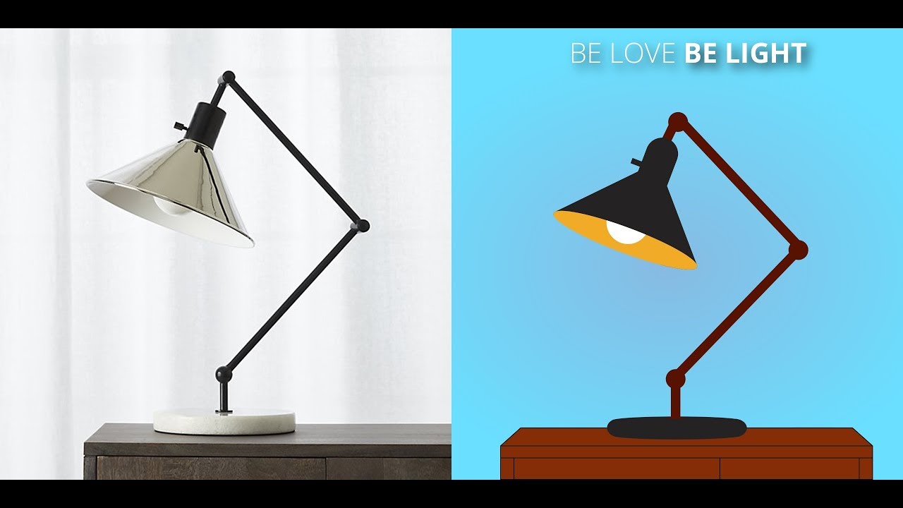 How to design a lamps form an image Illustrator cc 2018 - YouTube