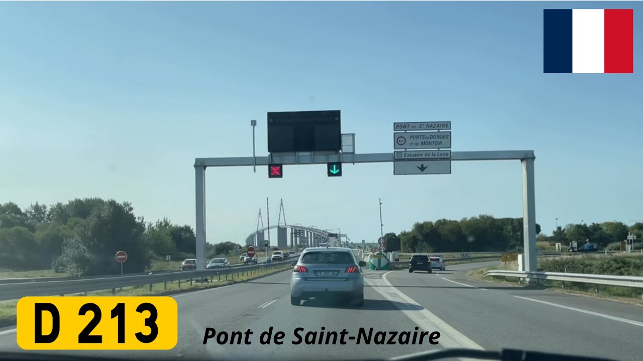 [Front View] Pont de Saint-Nazaire - D213 - YouTube