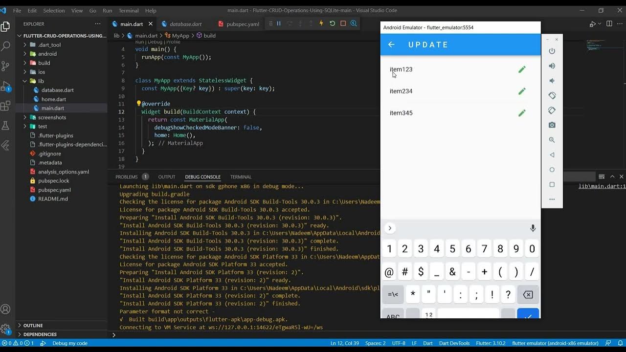 Flutter SQLLite CRUD demo - YouTube