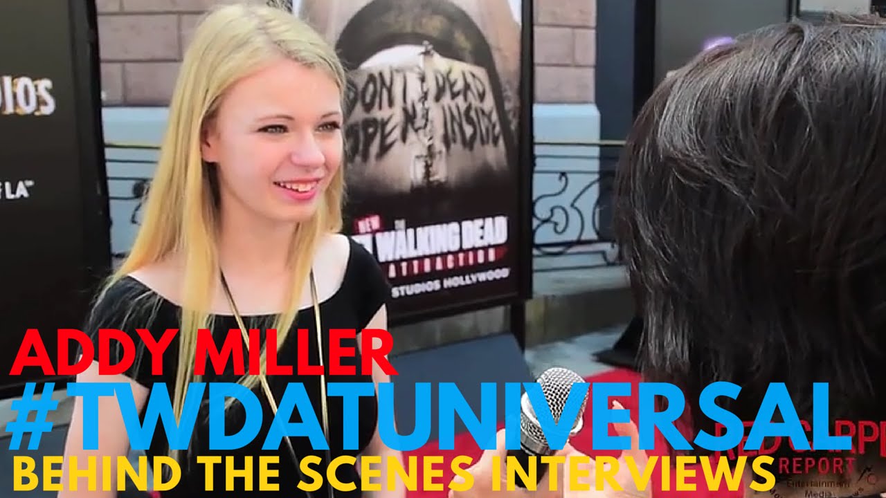Addy Miller at Universal Studios Hollywood's "The Walking Dead ...