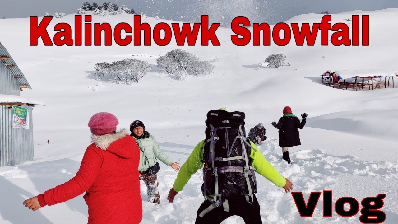 Heavy Snowfall in Kalinchowk || Nepali Switzerland || Kalinchowk Temple ...