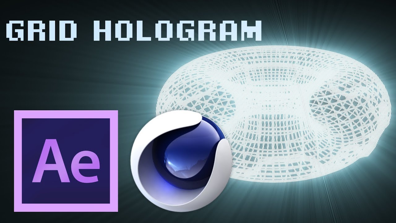 Grid Hologram in Cinema4D and After Effects - YouTube