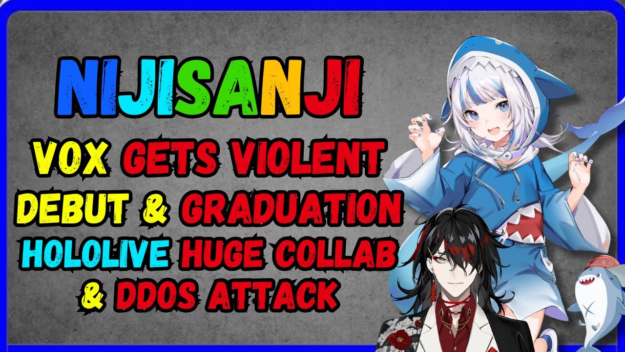 Nijisanji: Vox gets violent, Vtuber debut & grad, Hololive DDOS site - YouTube