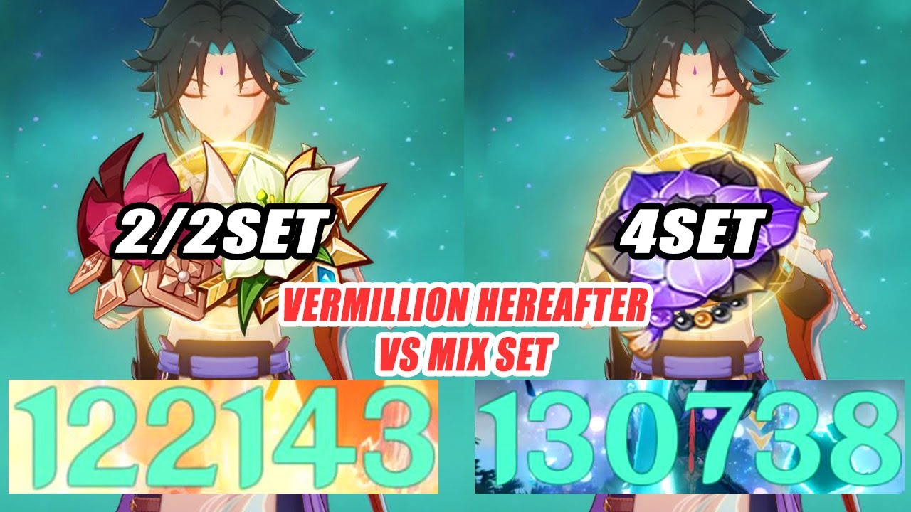 Xiao Vermillion Hereafter 4 Set vs Viridescent & Gladiator 2-2 Set ...