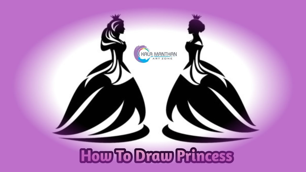 How To Draw Princess Step By Step| Princess Drawing| Easy Princess ...
