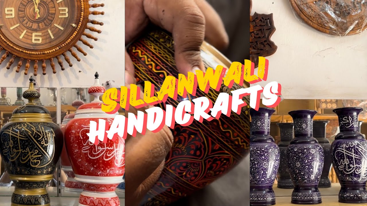 HANDICRAFTS IN SILLANWALI PAKISTAN | HOW HANDICRAFTS ARE MADE | WOODEN ...