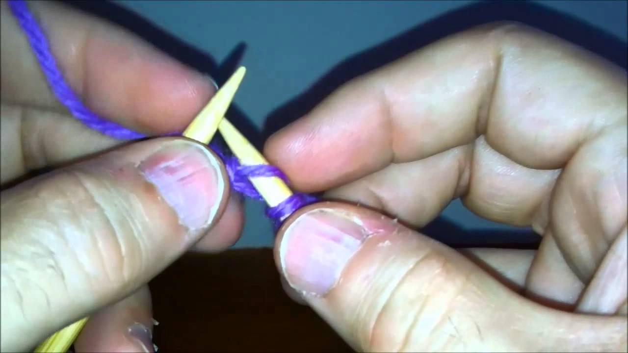 Italian Tubular Cast On - Left Handed - English Style - YouTube