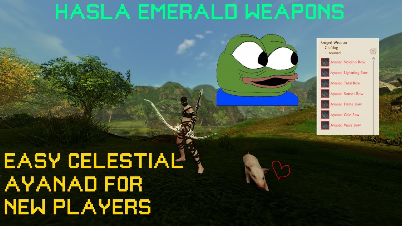 Archeage Classic | Hasla Emerald Weapons (Custom Content) - YouTube