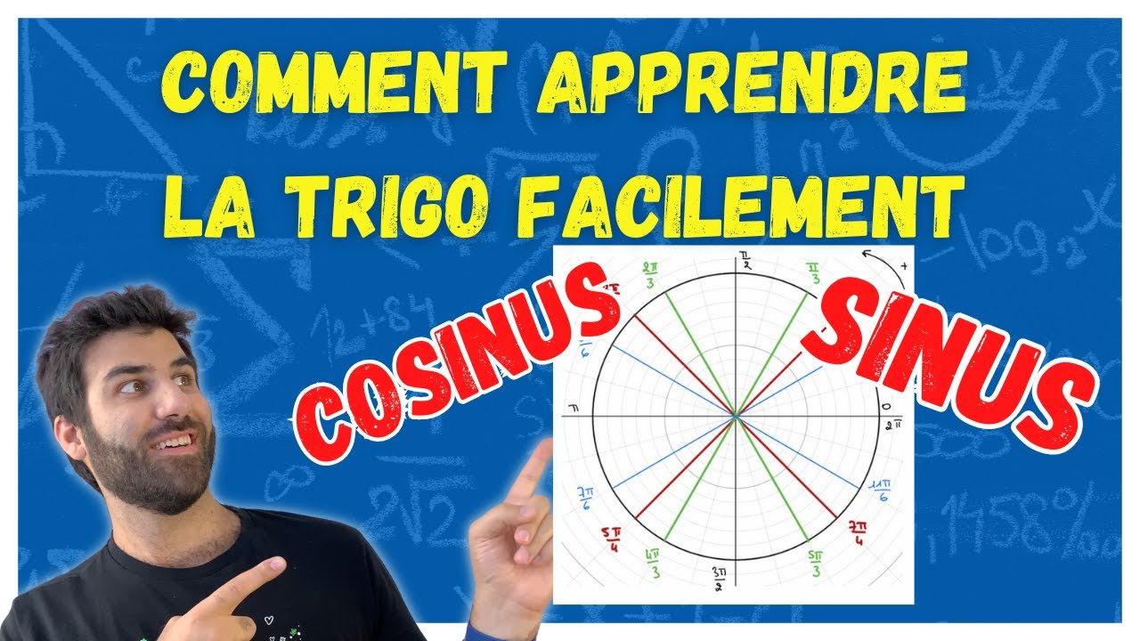 Maitriser le cercle trigo, cosinus et sinus en 8 minutes et 41 secondes ...