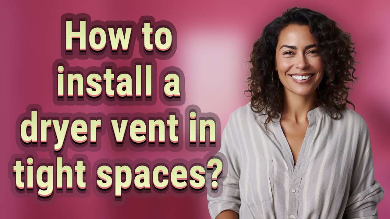 How to install a dryer vent in tight spaces? - YouTube