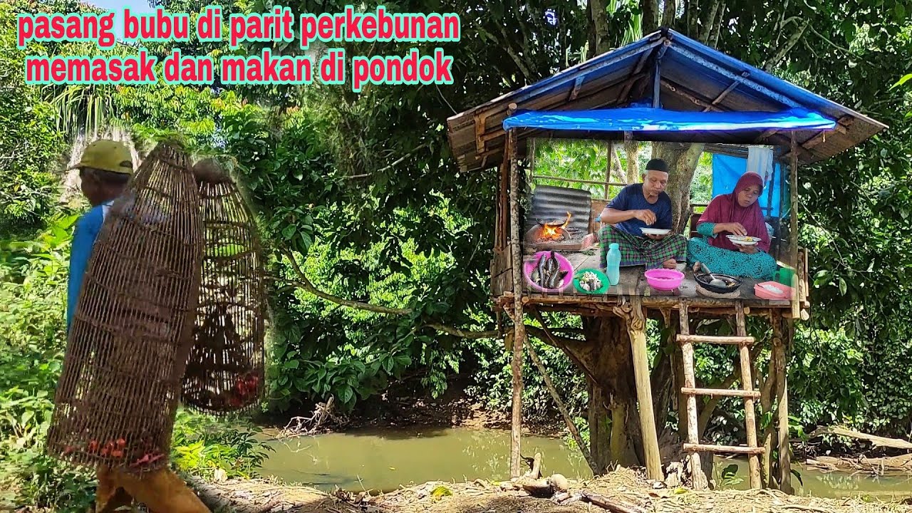 PARIT KECIL MEMBERI HASIL || FISHING AND COOKING PONDOK POHON TEPI ...