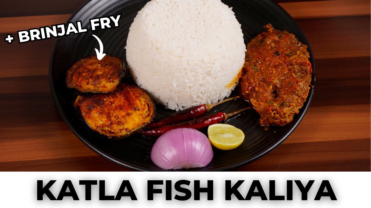 Katla Fish Kaliya Recipe | Katla Kalia Bengali Style | Bengali fish ...