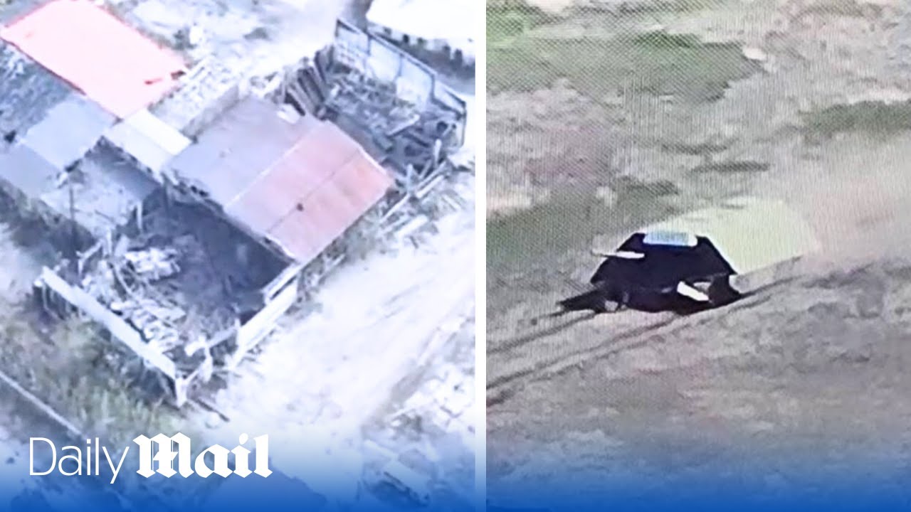 Blyat-mobile destroyed: Ukraine uses Russian video of bizarre tank to ...
